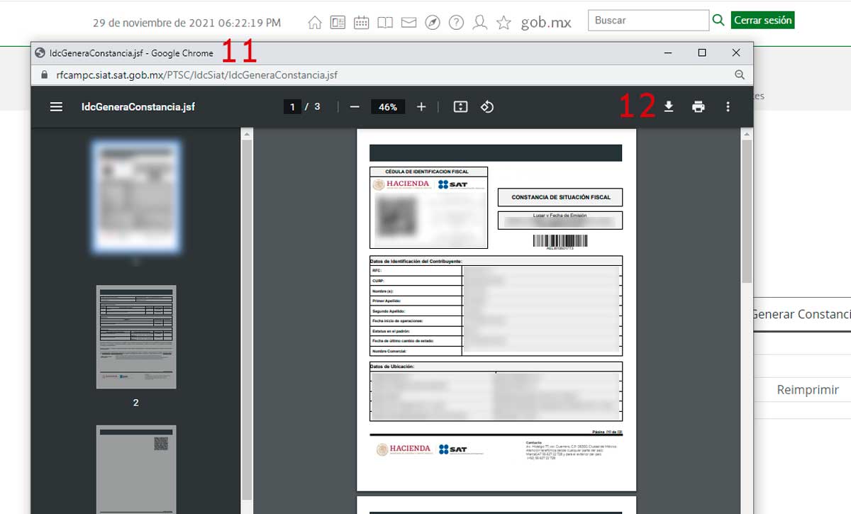 Cómo Imprimir RFC SAT sin contraseña